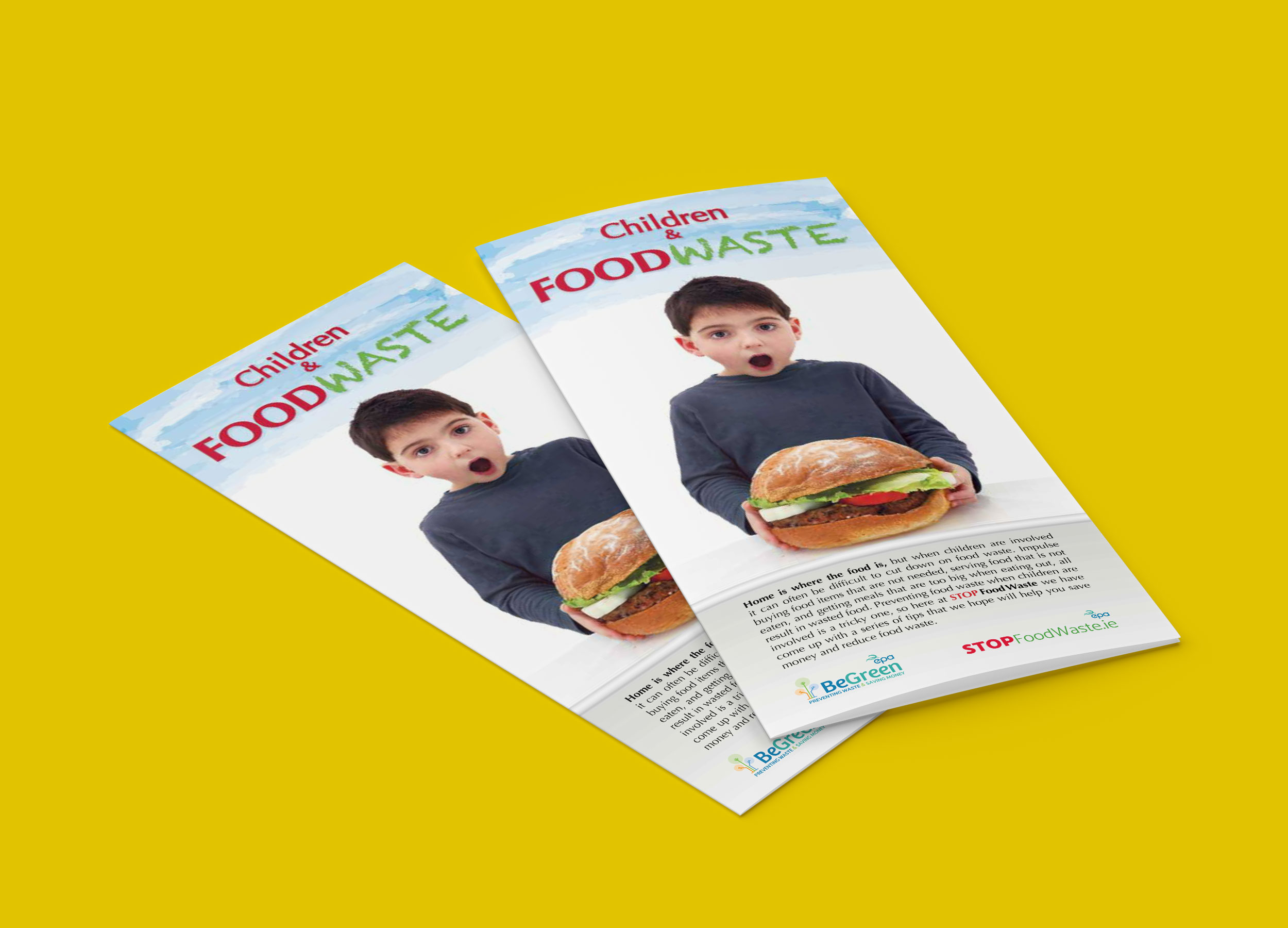 Children and food waste flyer - Stop Food Waste